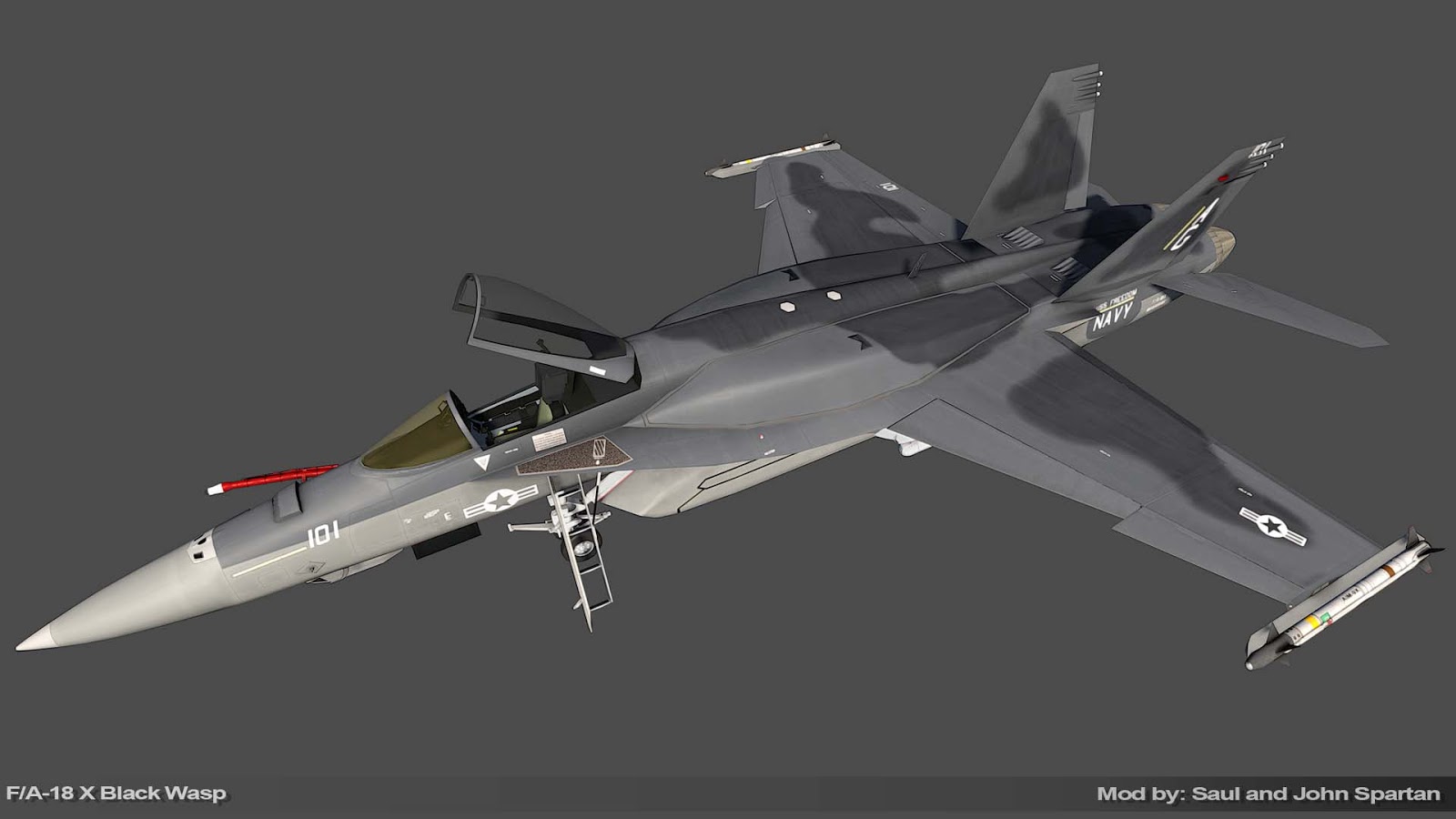 F/A-18を近未来化させた F/A-18X Black Wasp アドオンの新しい開発中画像が公開 | 弱者の日記^^ - Arma 3 ...