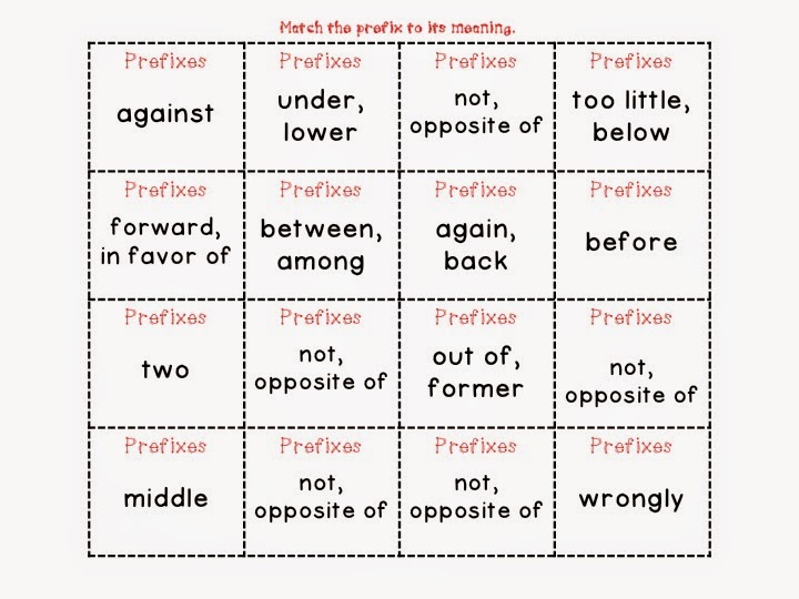 The Best of Teacher Entrepreneurs: Language Arts - "Prefix and Suffix ...