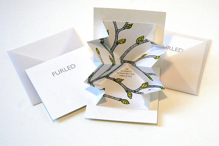ANGIE ROGERS: Furled - map-fold booklet