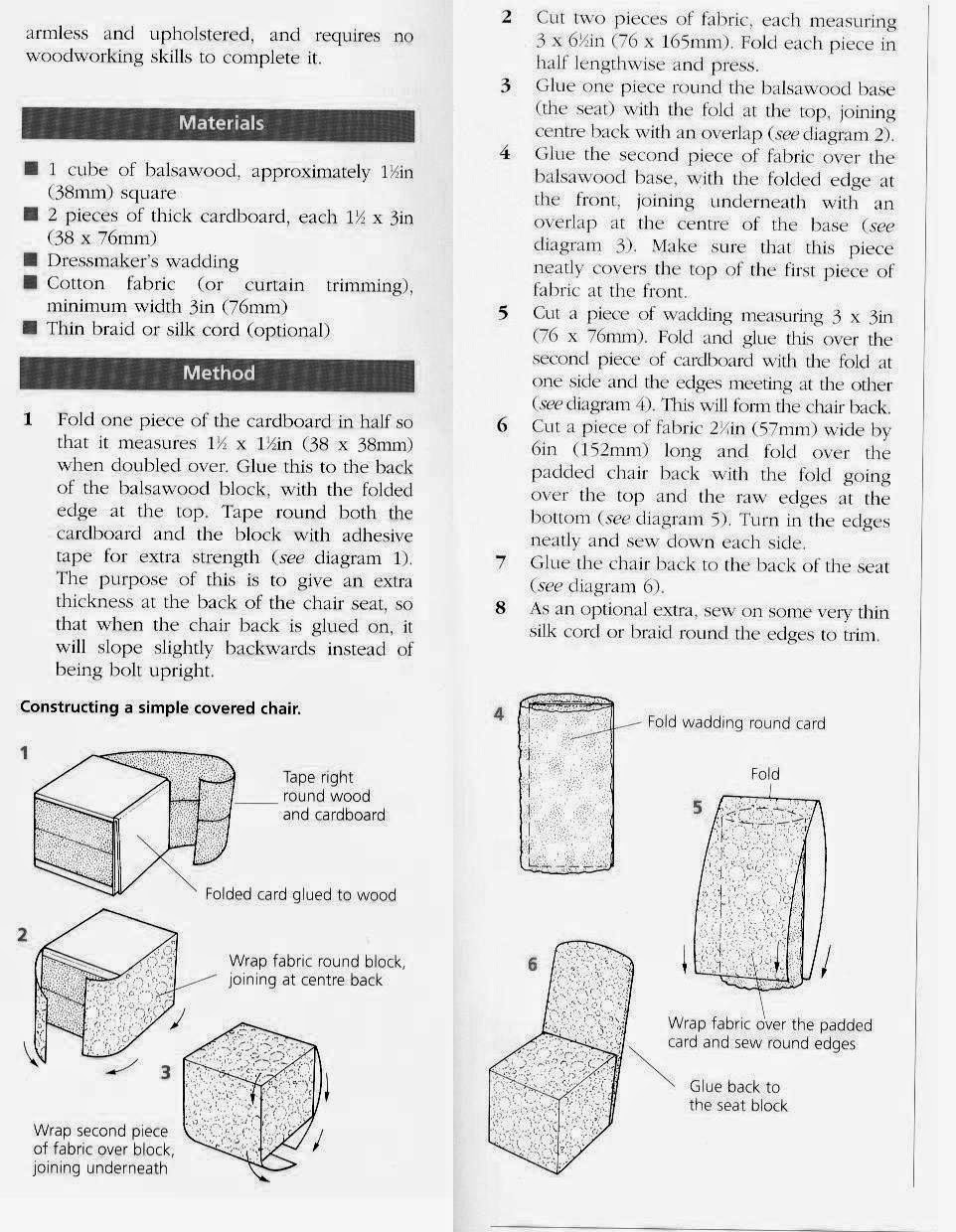 SNICKERDOODLE STREET: How To Make Mini Chairs