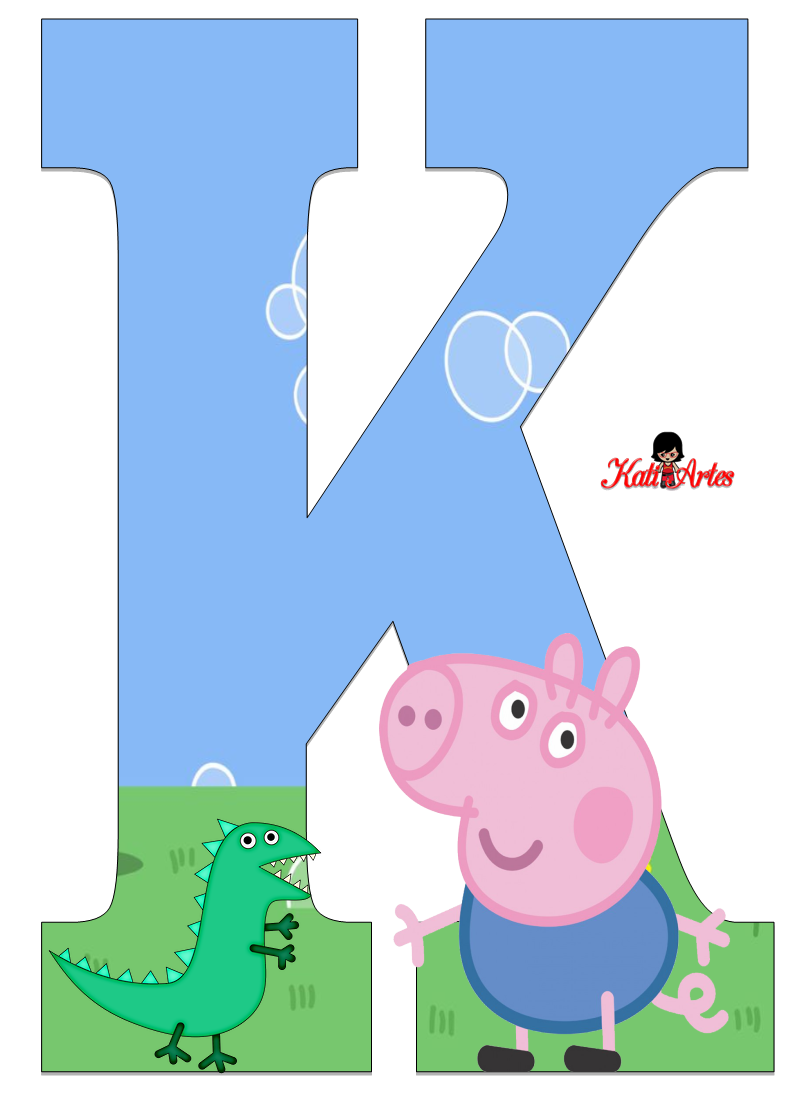 Alfabeto de George Pig. - Oh my Alfabetos!