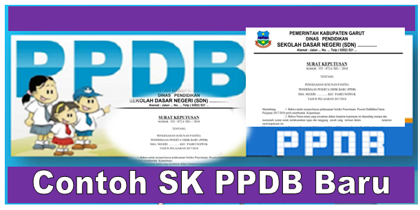 Download Contoh SK PPDB 2019 Untuk SD SMP SMA SMK Terbaru - SIAP UJIAN