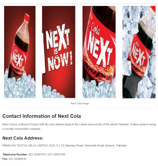 What is next cola drinks mezan in Pakistan Real Story. - Read Banking