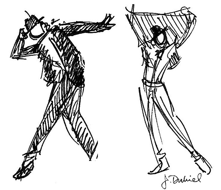 John Dubiel Portfolio Pieces: Quick Figure Gesture Sketches done while ...