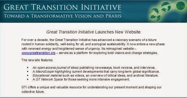 Great Transition Initiative Launches New Website