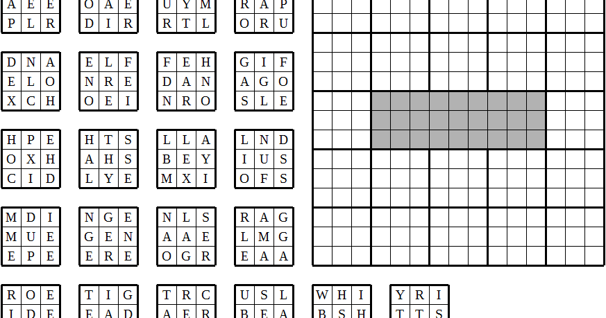 A Cleverly-Titled Logic Puzzle Blog: Wordy Wednesday 144: Broken Word ...