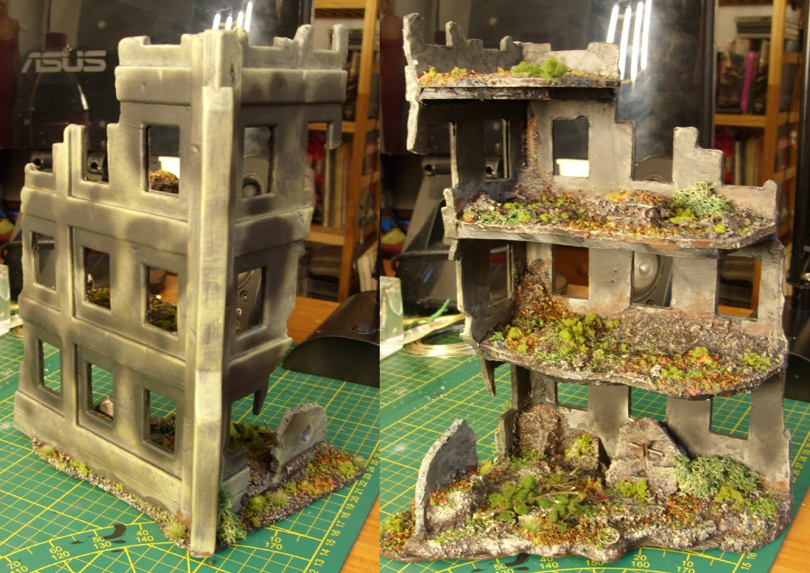 WORLD WAR 2 MODELZONE: Reworking Some Old 28mm Amera Ruins