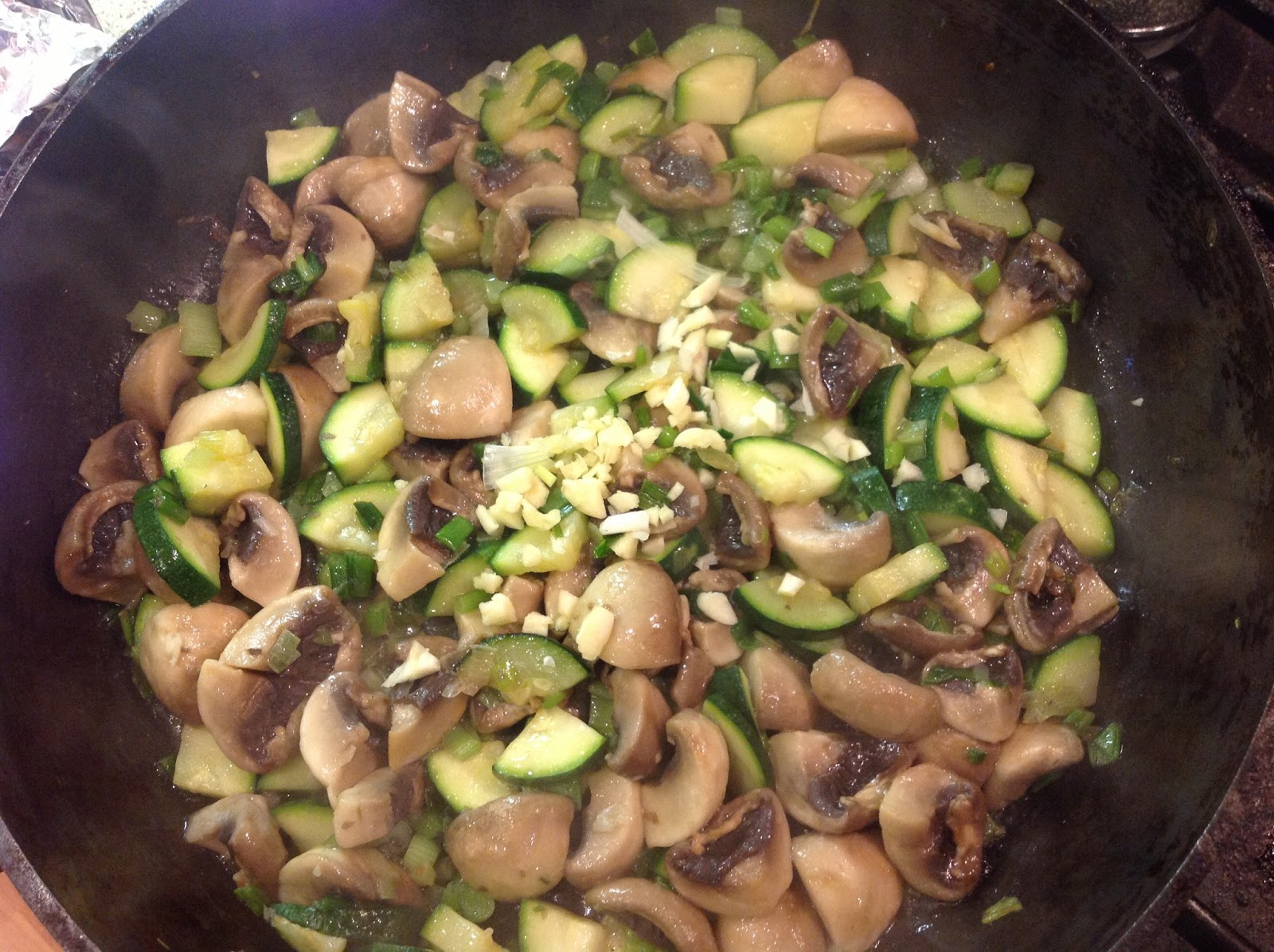 This Muslim Girl Bakes: Courgette, Mushroom and Spring Onion Frittata