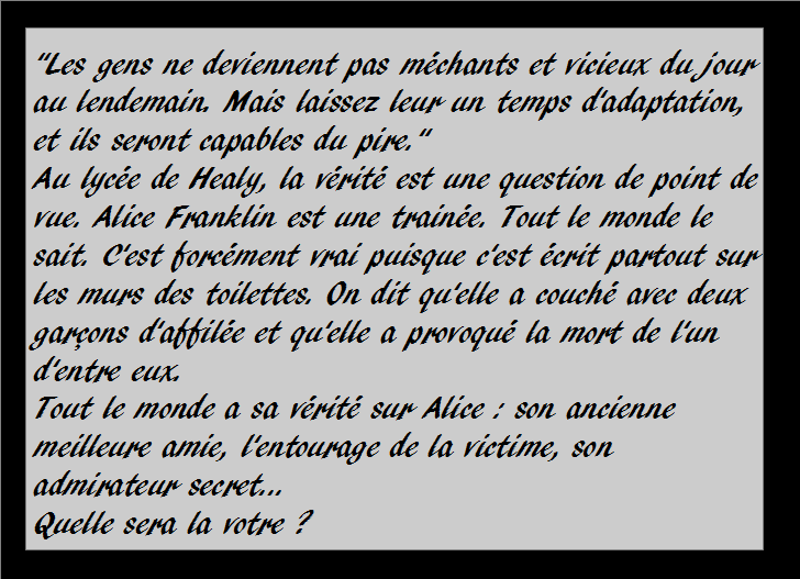 La vérité sur Alice de Jennifer Mathieu - Un brin de lecture