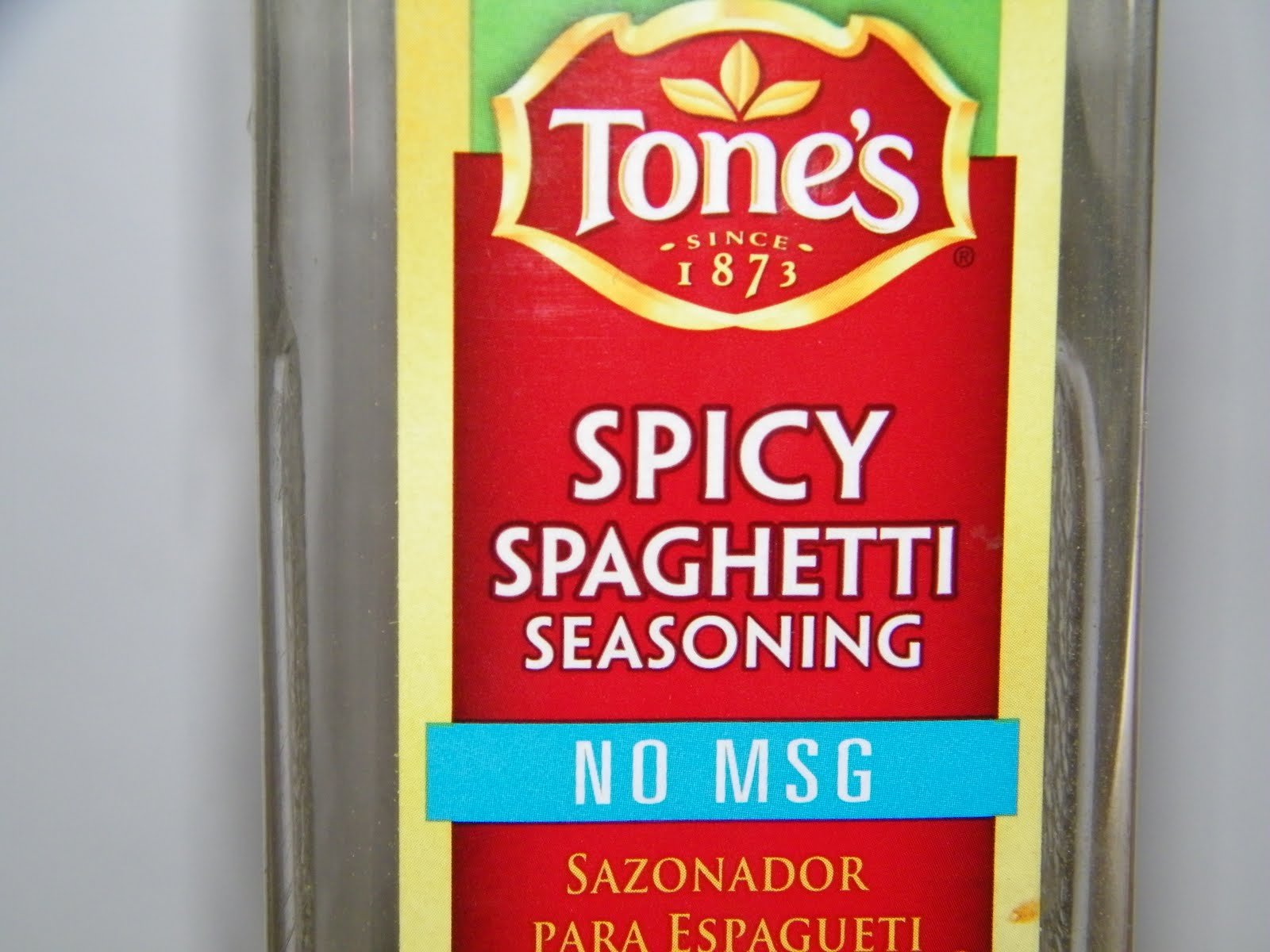 tones spicy spaghetti seasoning