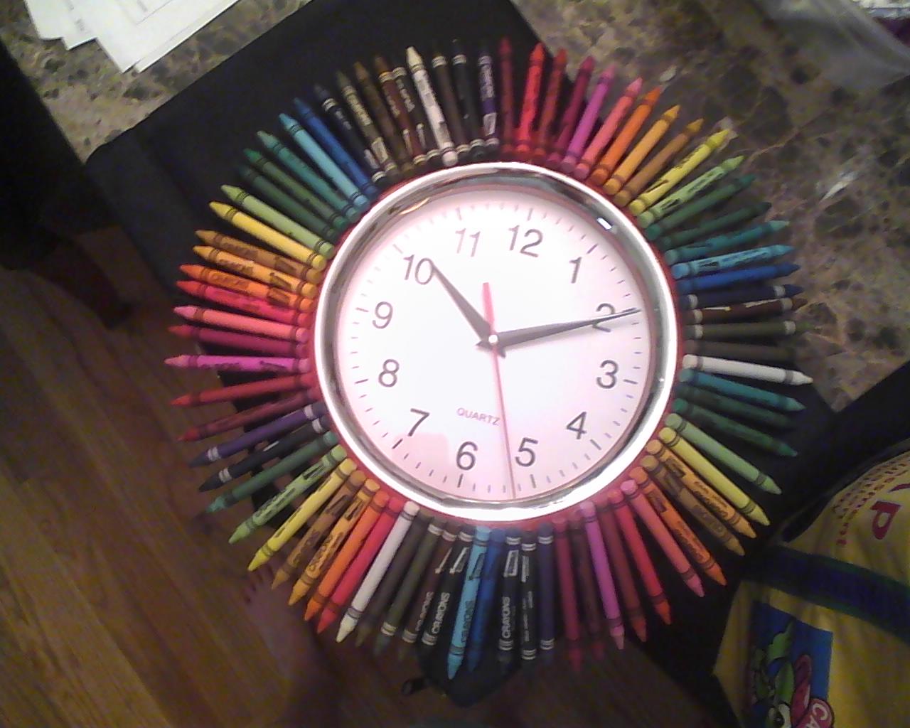 The Miranda Writes: Crayon Clock