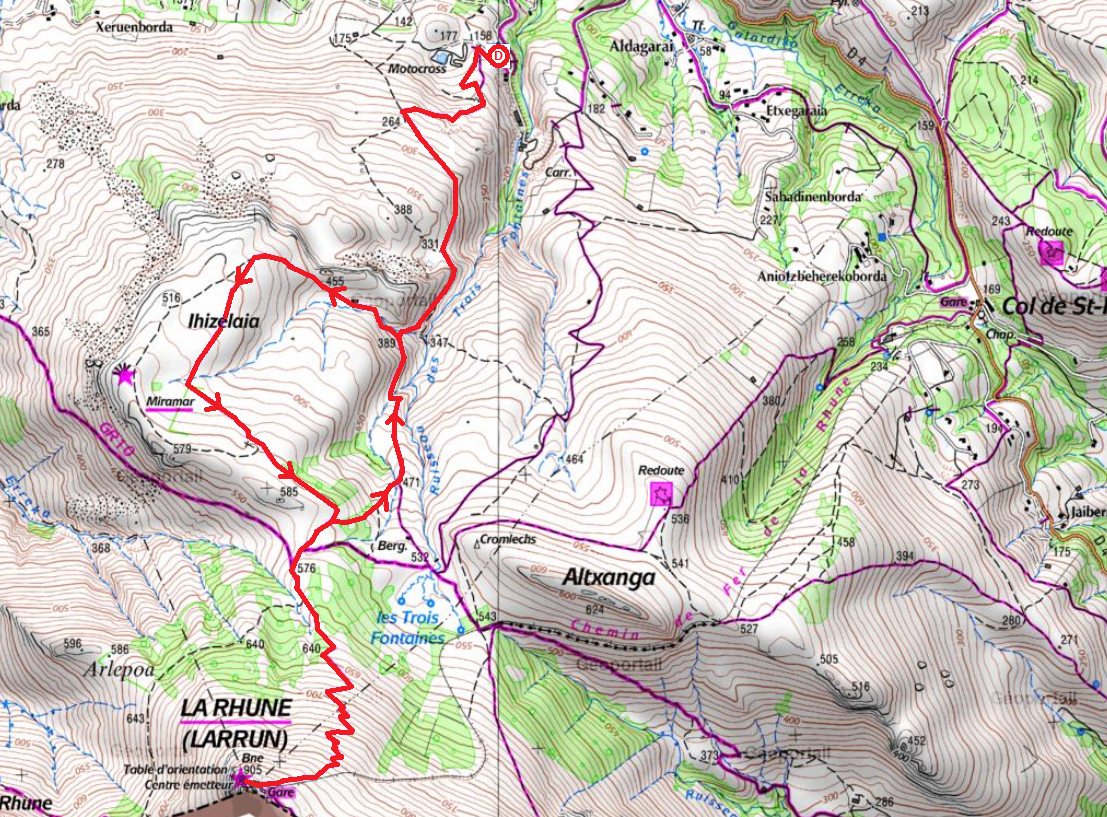 La Rhune (Larrun) 905m, depuis Ascain.