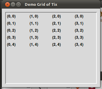 Belajar Python Indonesia: [Dahsyatnya Tkinter]: Tips membuat table di Python