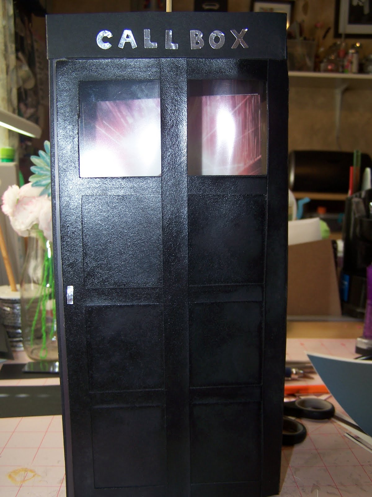 Mom and Me Playin' with Paper: Dr. Who call box