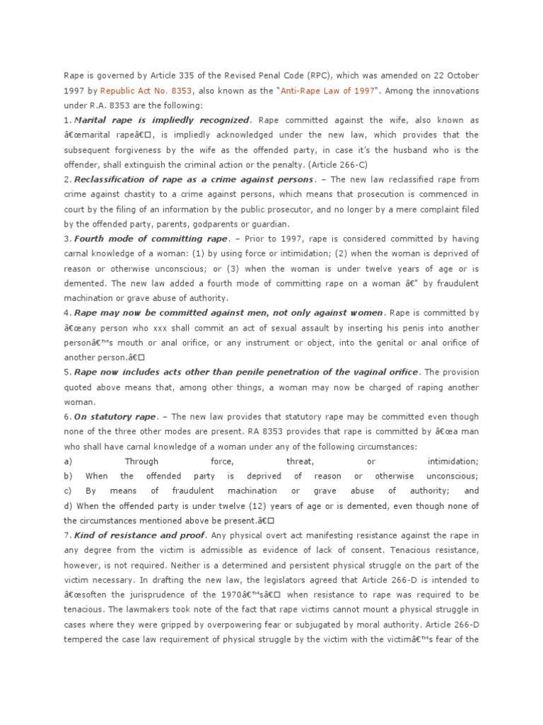 ra 8353 - philippin news collections