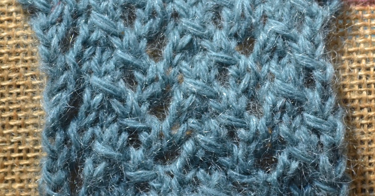 Knitting Novice: The Weekly Swatch: Lace Mesh Stitch