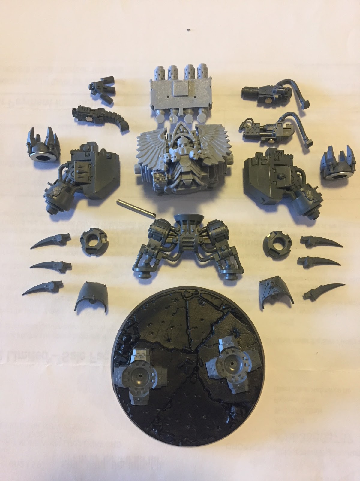 Ekfud's Daemonbanes: Death Company Dreadnought: Construction & magnetising