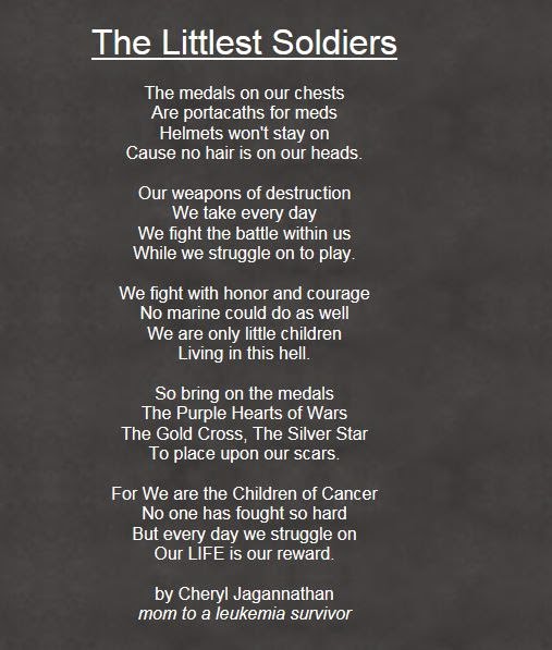 Childhood Cancer Poems