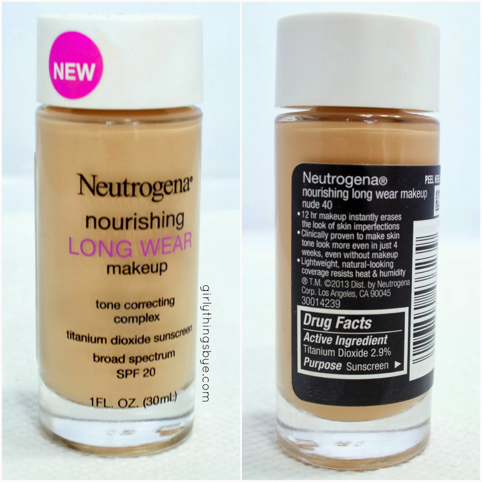 Review: Neutrogena Nourishing Long Wear Makeup | Girly Things by *e ...