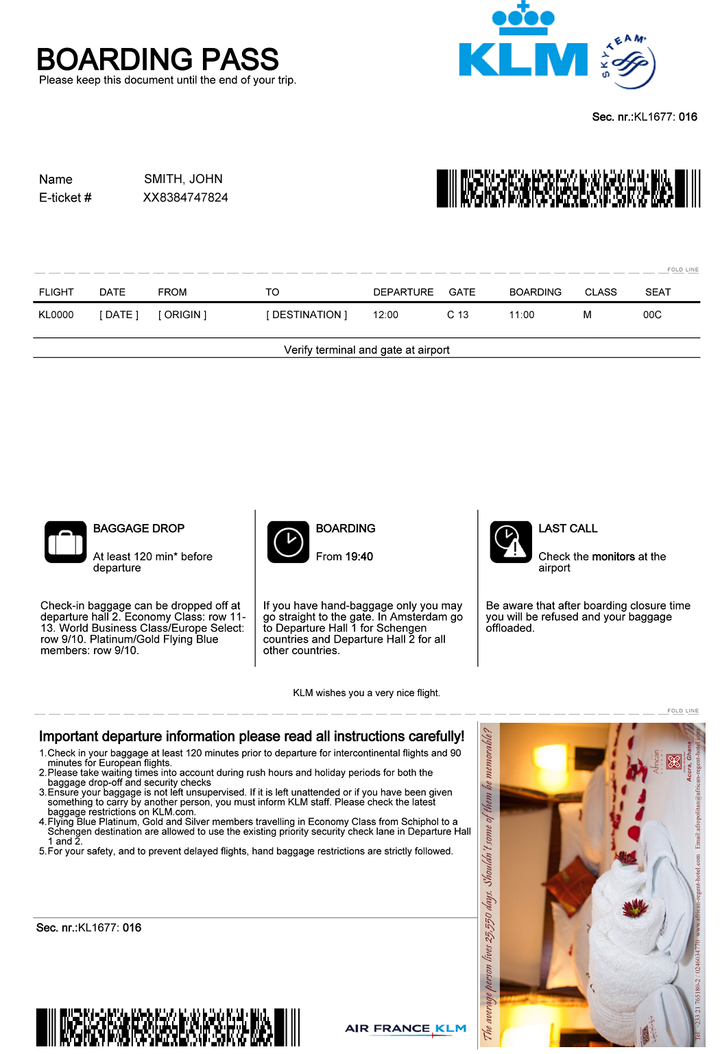 Mark David Austen: Ink Global - KLM