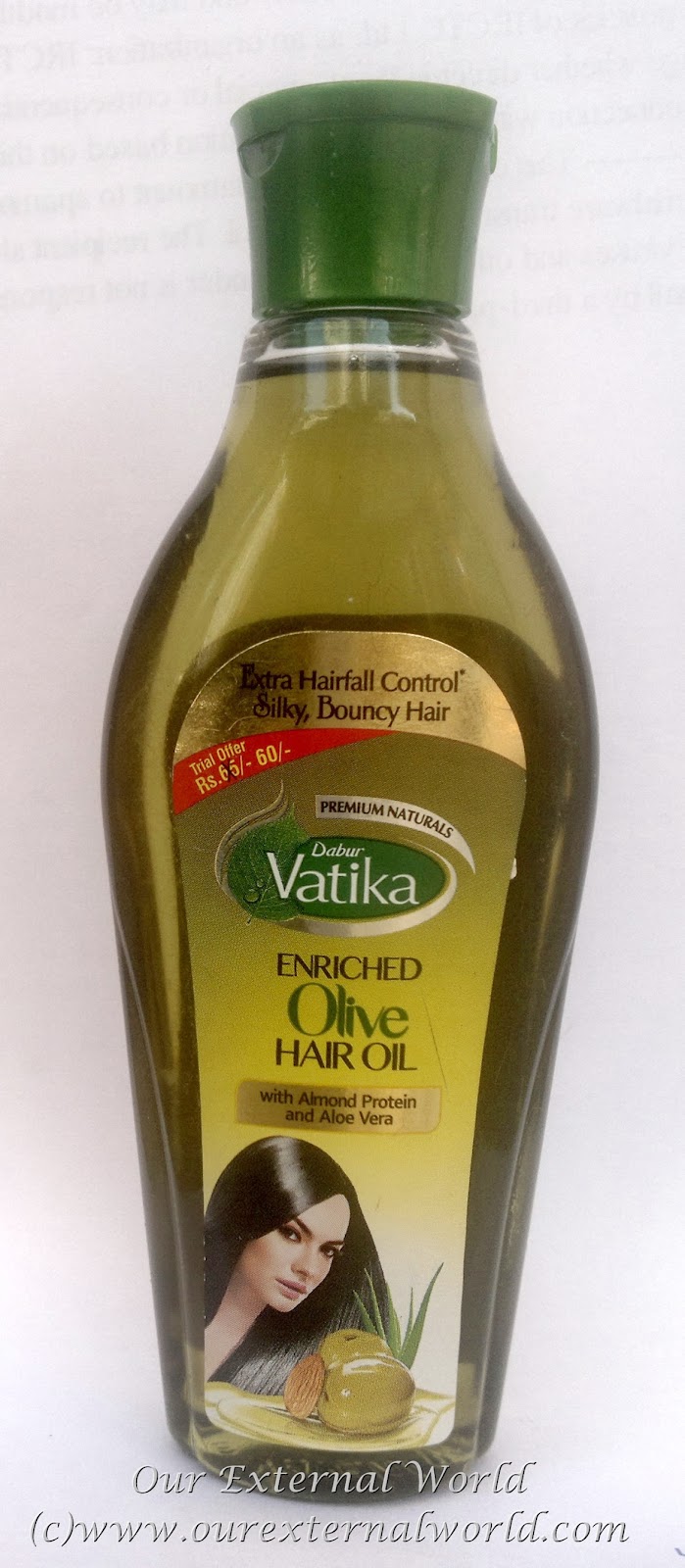 Dabur Vatika - Enriched Olive Hair Oil - Extra Hair Fall Control - Review