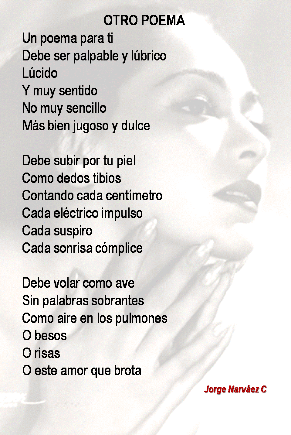 CUENTOS URBANOS Y OTROS POEMAS: OTRO POEMA