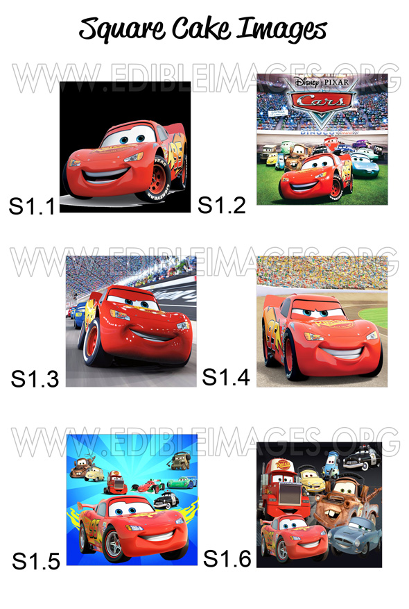 Edible Image Disney Cars - Aisha Puchong Jaya