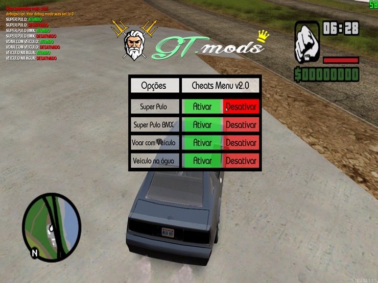 MTA SA - Painel de Cheats - MTA Brasil