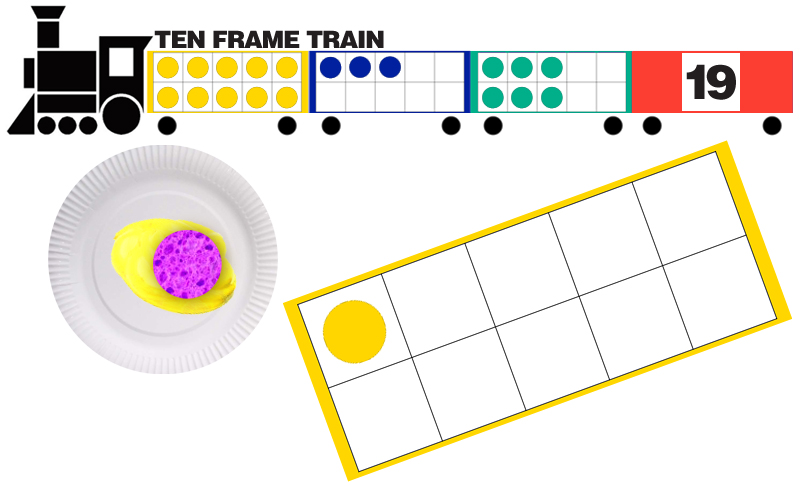 E is for Explore!: Ten Frame Train