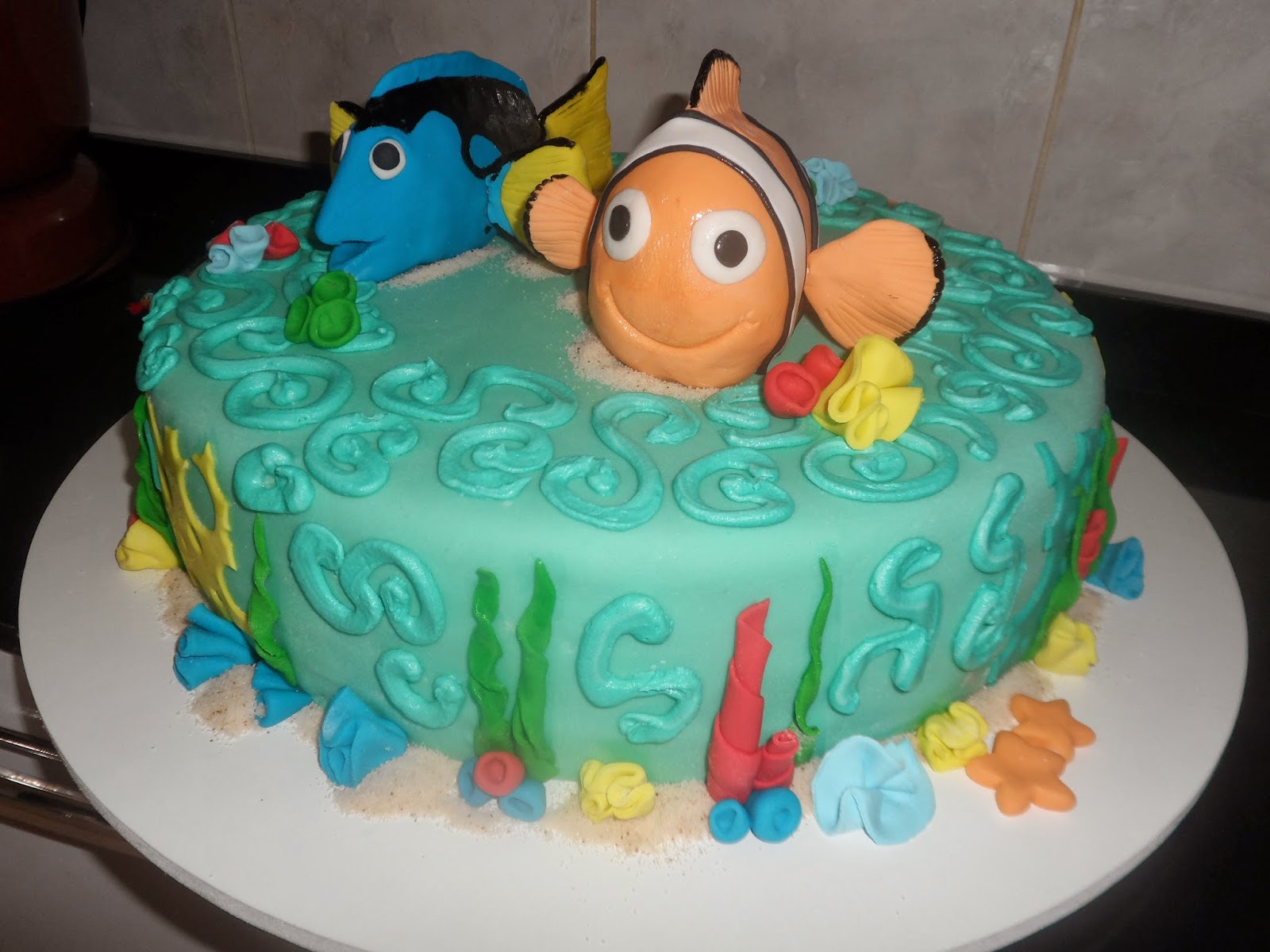 Tatiana Rocha Confeitaria Artística: Bolo do Nemo