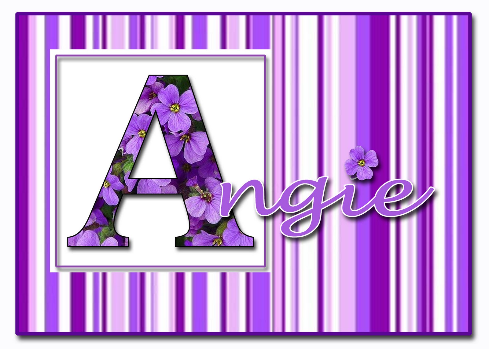 GRANNY ENCHANTED'S BLOG: "Purple Flowers" Free Scrapbook Alphabet ...
