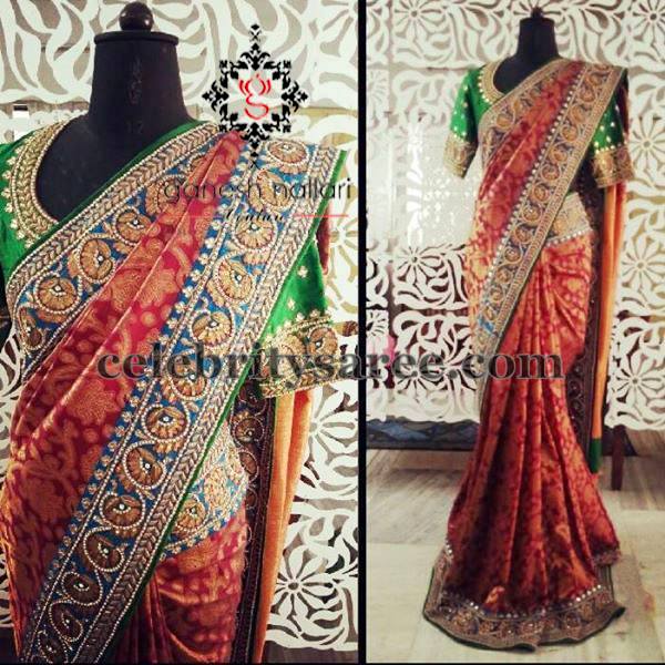 Benaras Thread Work Saree - Saree Blouse Patterns