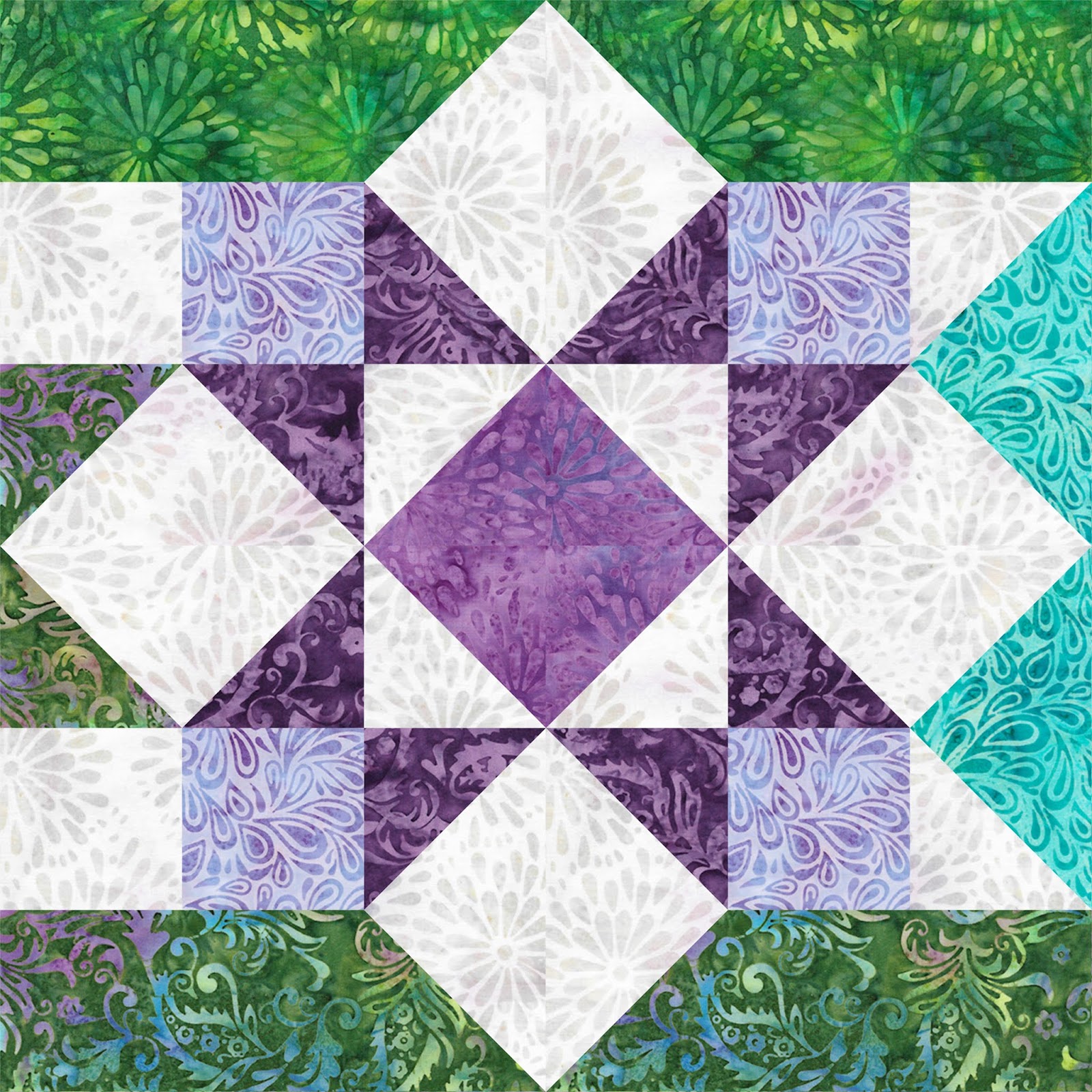 Quilting Affection Designs: Garden Enchantment BOM Block 3