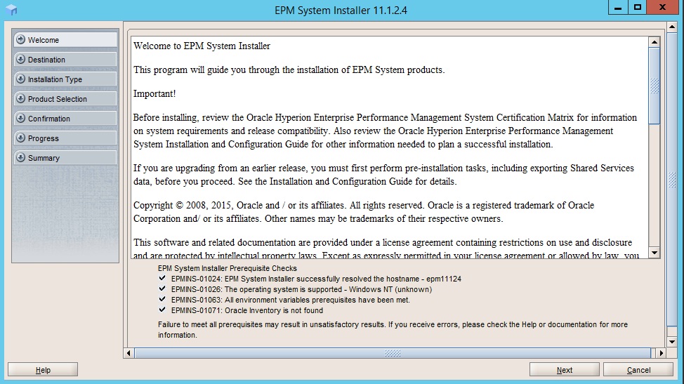 Only Hyperion Oracle Hyperion Epm Blog Installing Epm 11 1 2 4 In