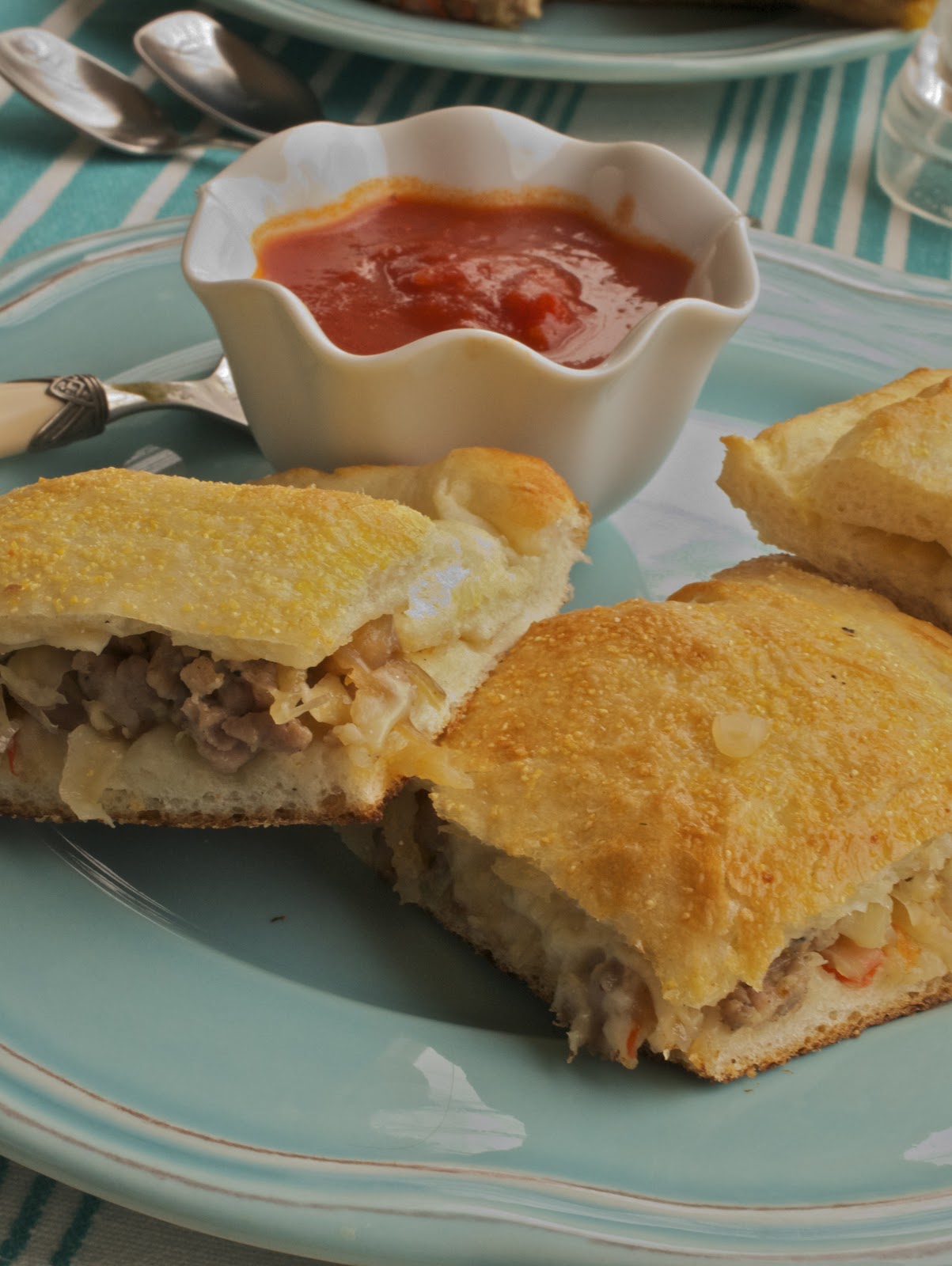 more than burnt toast: Sweet Italian Sausage and Fennel Calzone with ...