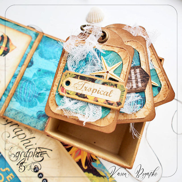 created by Kasia Bogatko: Tropical box with tutorial - for Graphic 45