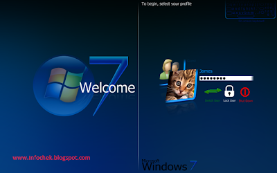 How to change Windows7 Logon Screen Background Image - INFOCHEK