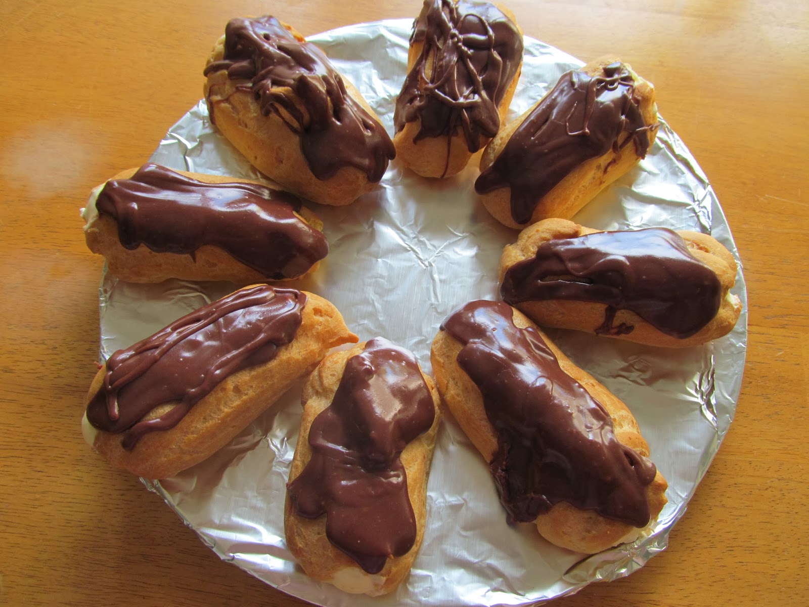 Tales Of A Needle And Thread: HOMEMADE CHOCOLATE ECLAIRS ....