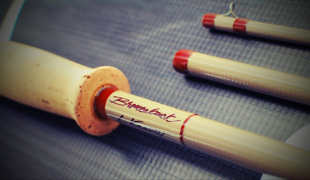 Handcrafted graphite and fiberglass fly rods: L.Kenney special