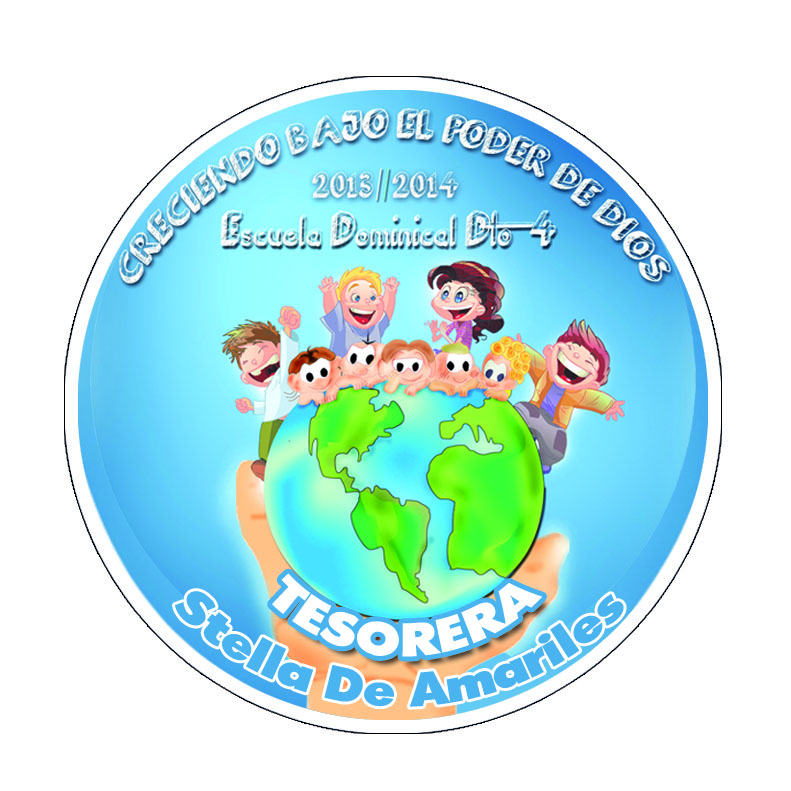 ESCUELA DOMINICAL DISTRITO 4: LOGO Y BOTONES