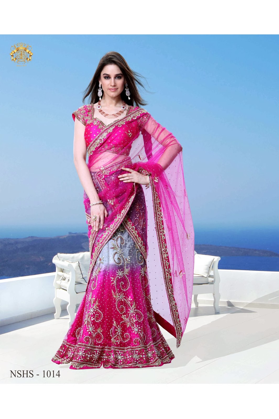 Superb Party Wear Half Saree 2014 - missy lovesx3