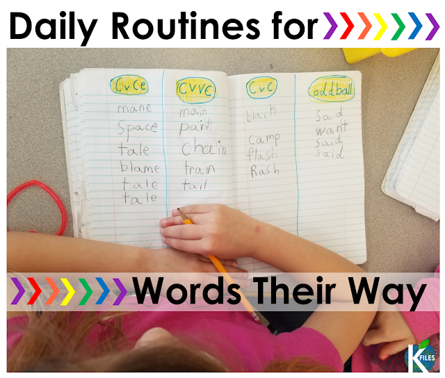 The K Files: Words Their Way, OUR way Part 5: Routine & Differentiated ...