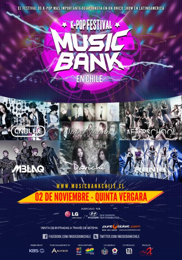 !Locura por la venta de entradas para el Music Bank en Chile!