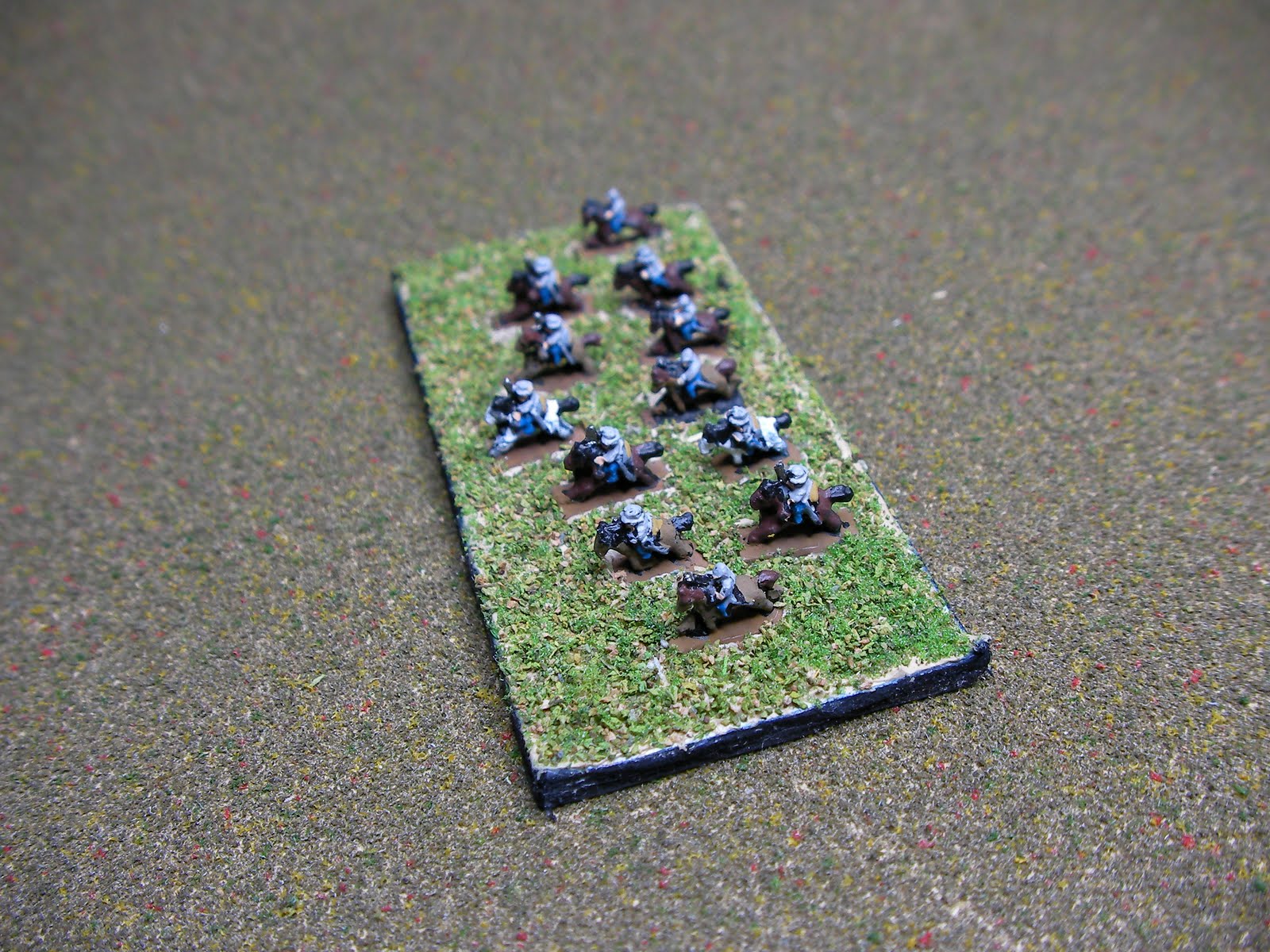 SteelonSandBlog: 3mm ACW: Quick Cavalry base update
