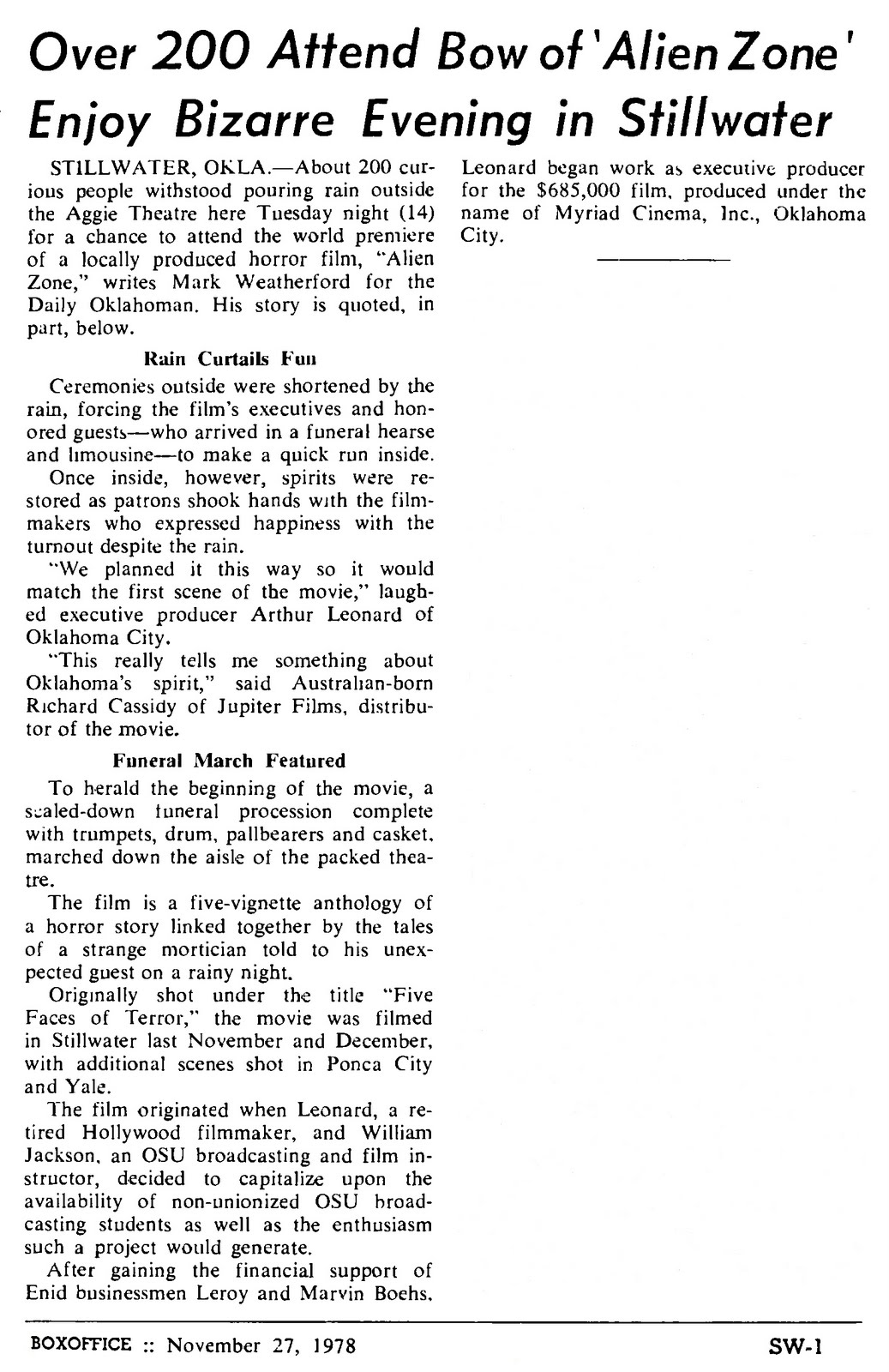 TEMPLE OF SCHLOCK: Movie Ad of the Week: ALIEN ZONE (1978)