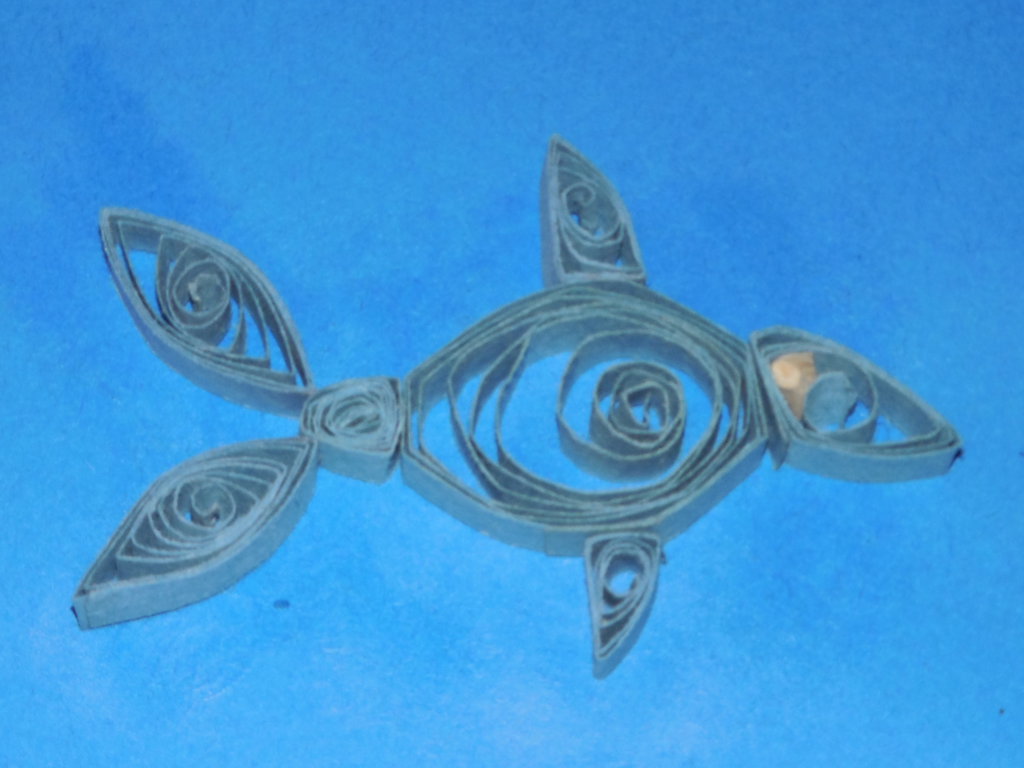 Quilling, blanket, and a turtle, then... lizards?