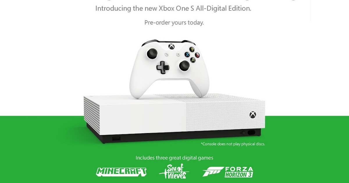 Tu pueblo y demás: Xbox One S All-Digital Edition: la primera consola ...
