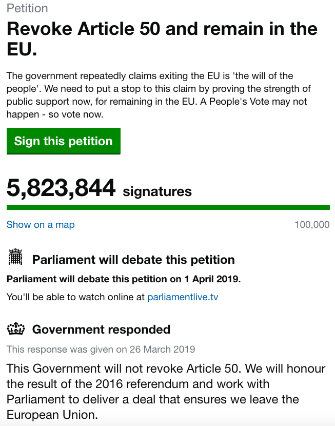 WEMBLEY MATTERS: Full Government response to Revoke & Remain petition ...