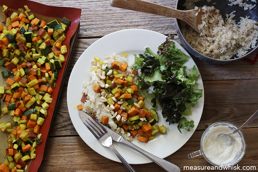 Curried Vegetables and Rice With A Vegan Cashew Sauce | Measure & Whisk ...