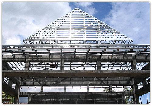 RANGKA ATAP BAJA RINGAN ZINCALUME BERGARANSI 15 TAHUN: SKY TRUSS